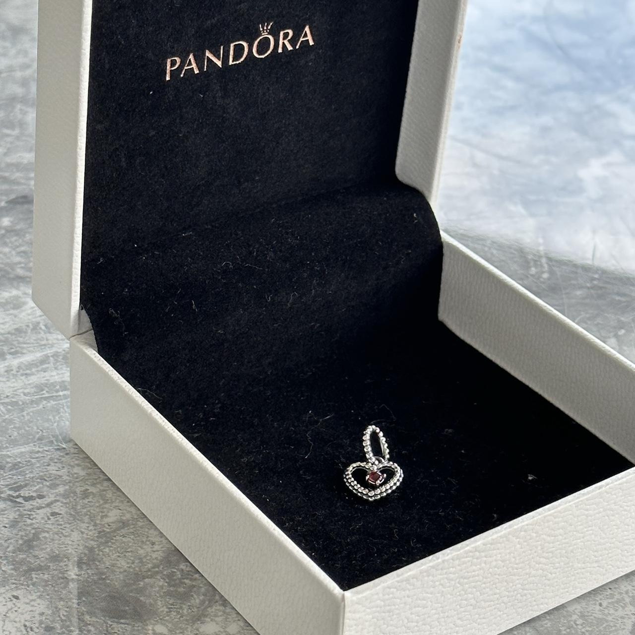 Pandora - July Birthstone Heart Dangle Charm Like... - Depop