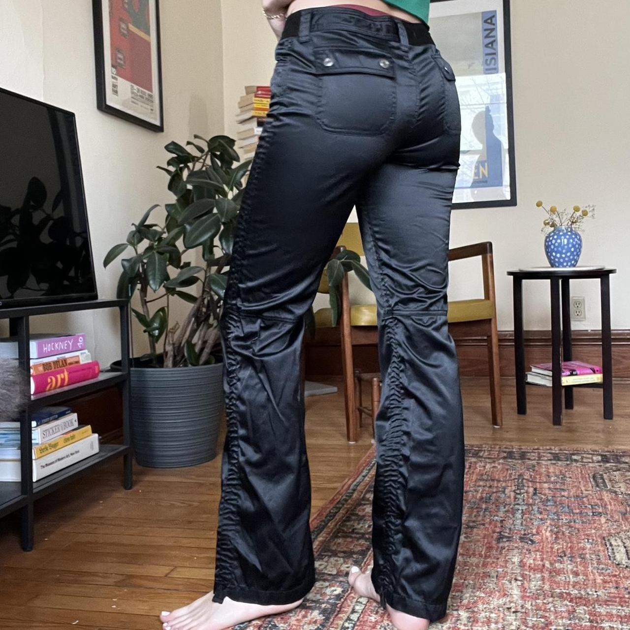 Express low rise satin cargo pants. These are so... - Depop
