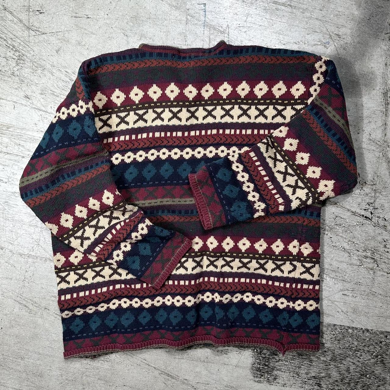 Vintage Aeropostale aztec style grunge sweater No... - Depop