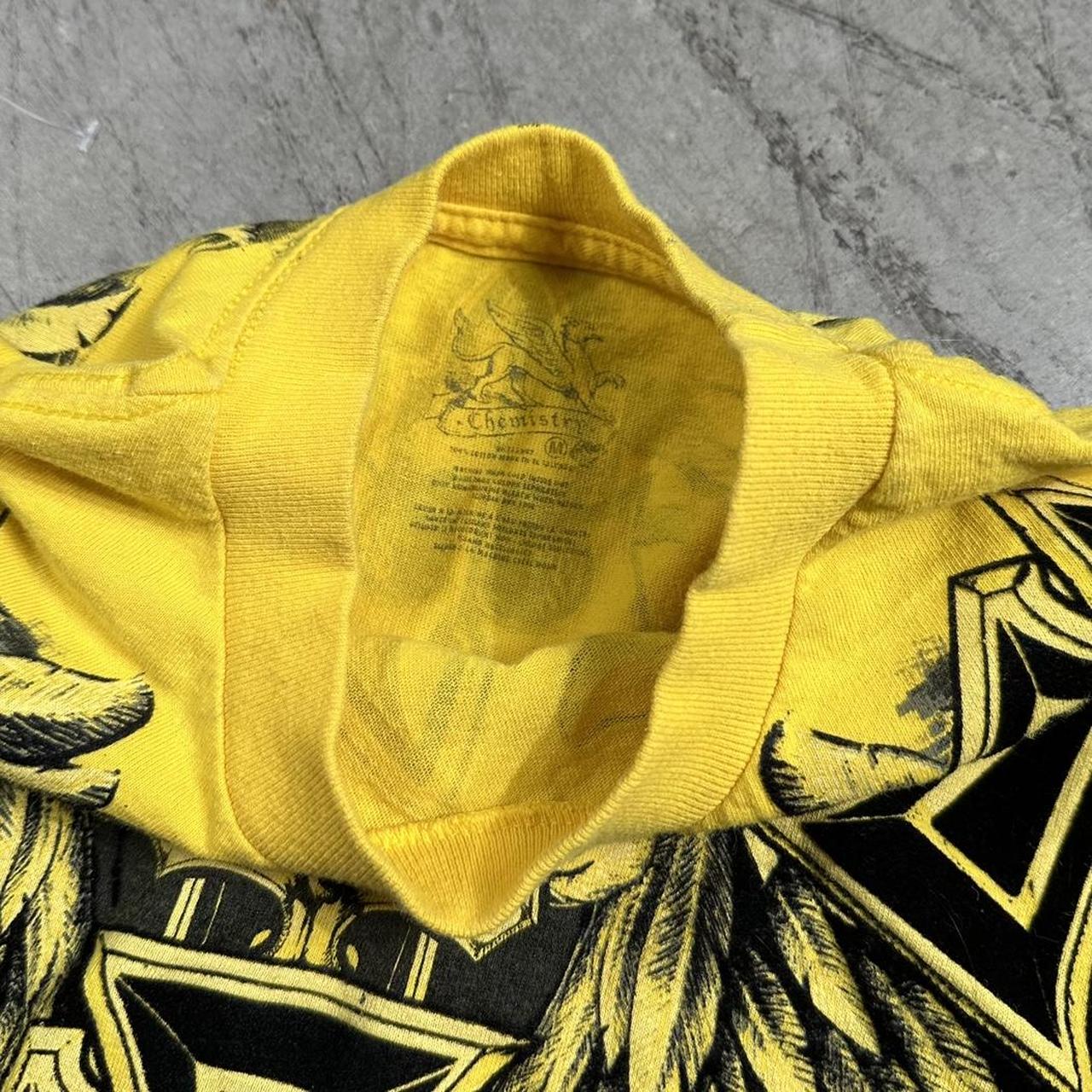 Cyber Y2K gothic skull and wings graphic t-shirt... - Depop