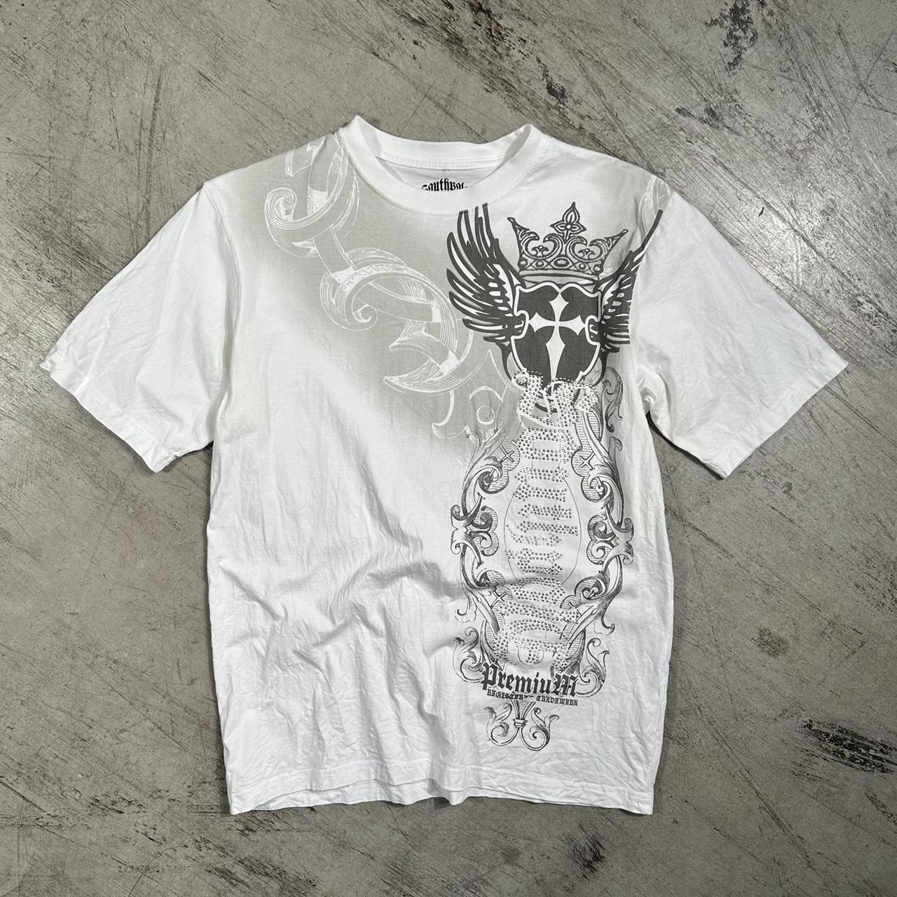 Cyber Y2K South Pole Premium gothic t-shirt No... - Depop