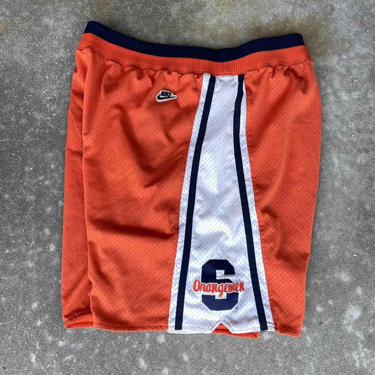90s nike syracuse basketball shorts. size xl fits... - Depop