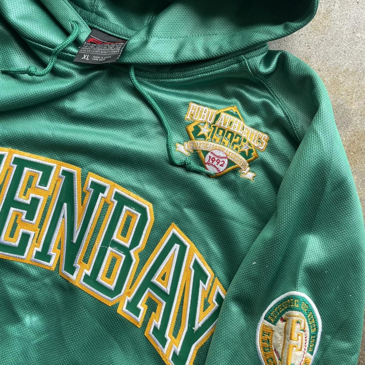 vintage y2k fubu green bay packers streetwear hip... - Depop
