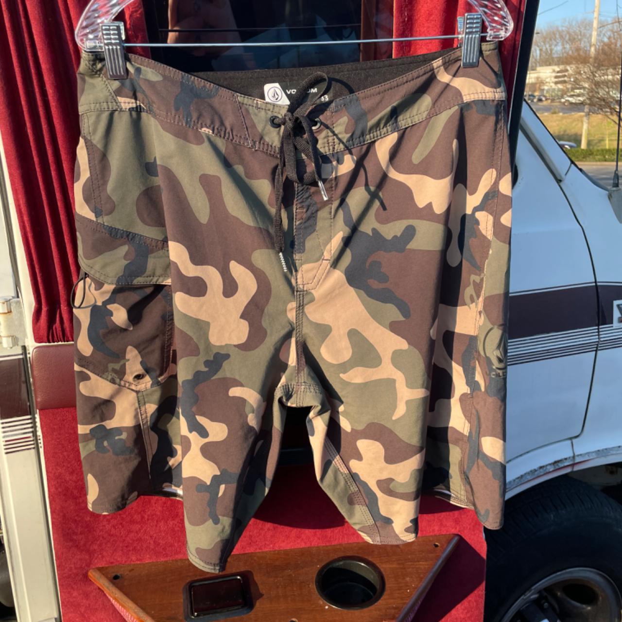 Camo Volcom bathing suit - Depop