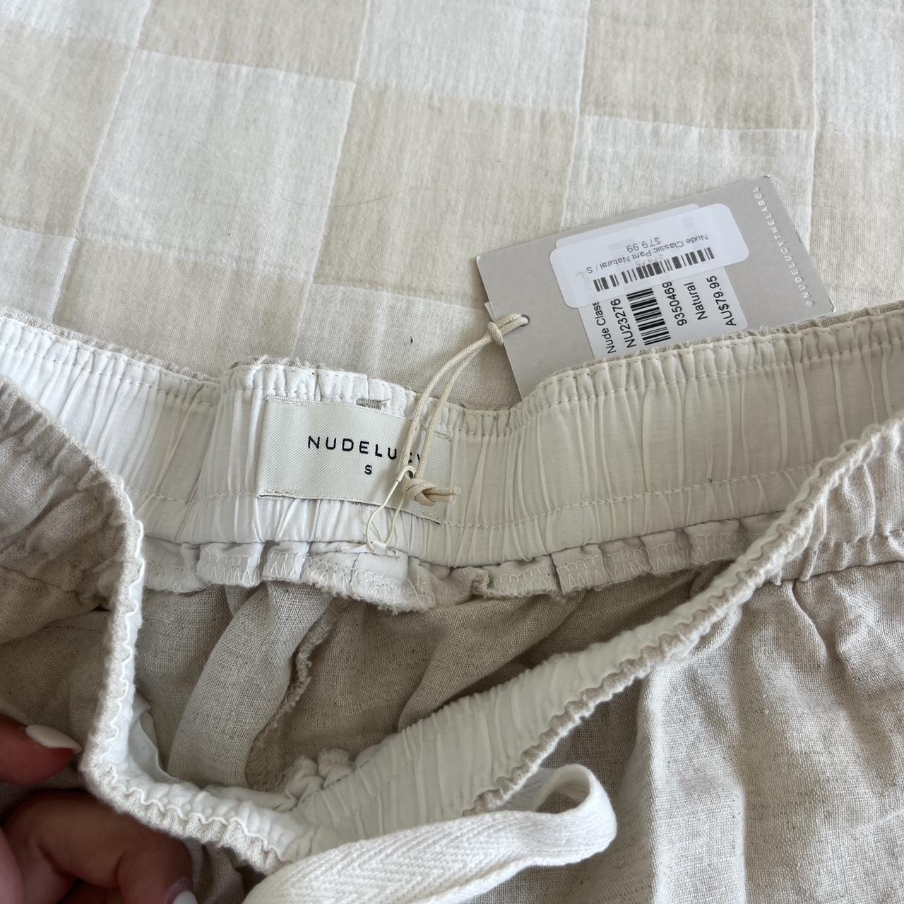 Assembly label natural linen pants never worn bought... - Depop