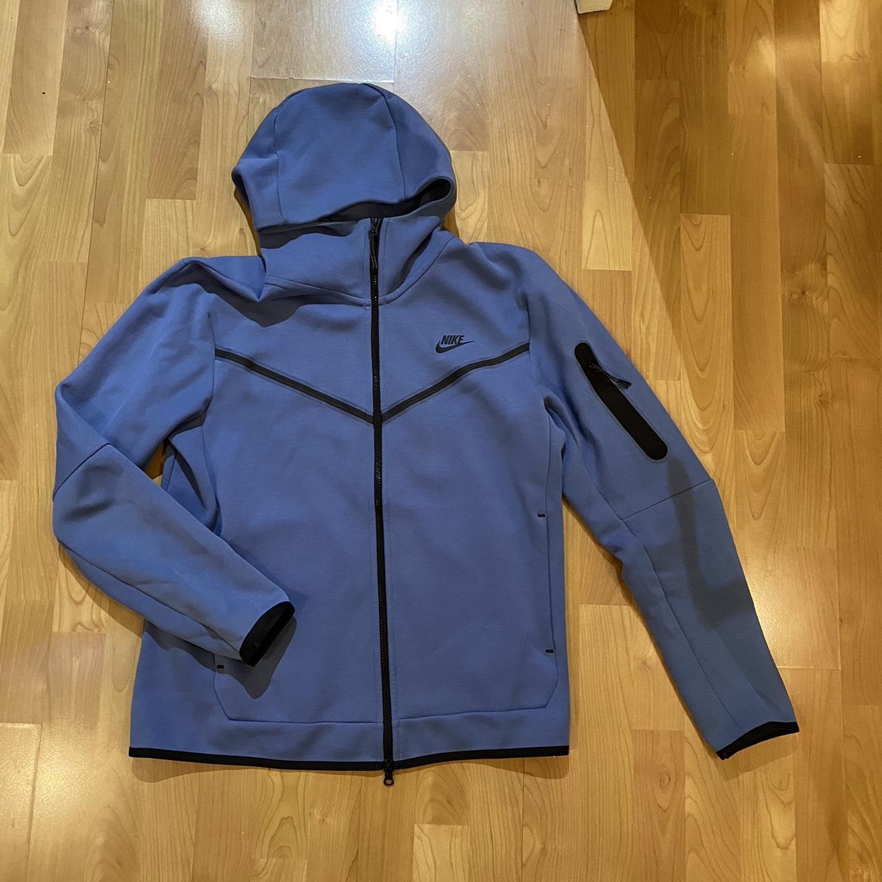 Blue Nike tech fleece Full tracksuit - size medium... - Depop