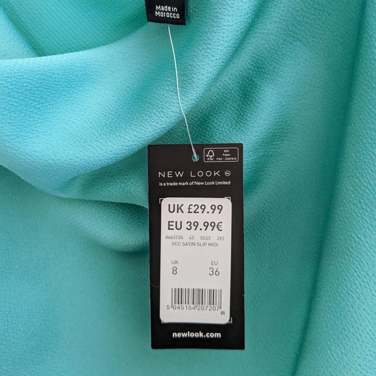 New Look gorgeous blue stain cowl dress BRAND NEW... - Depop