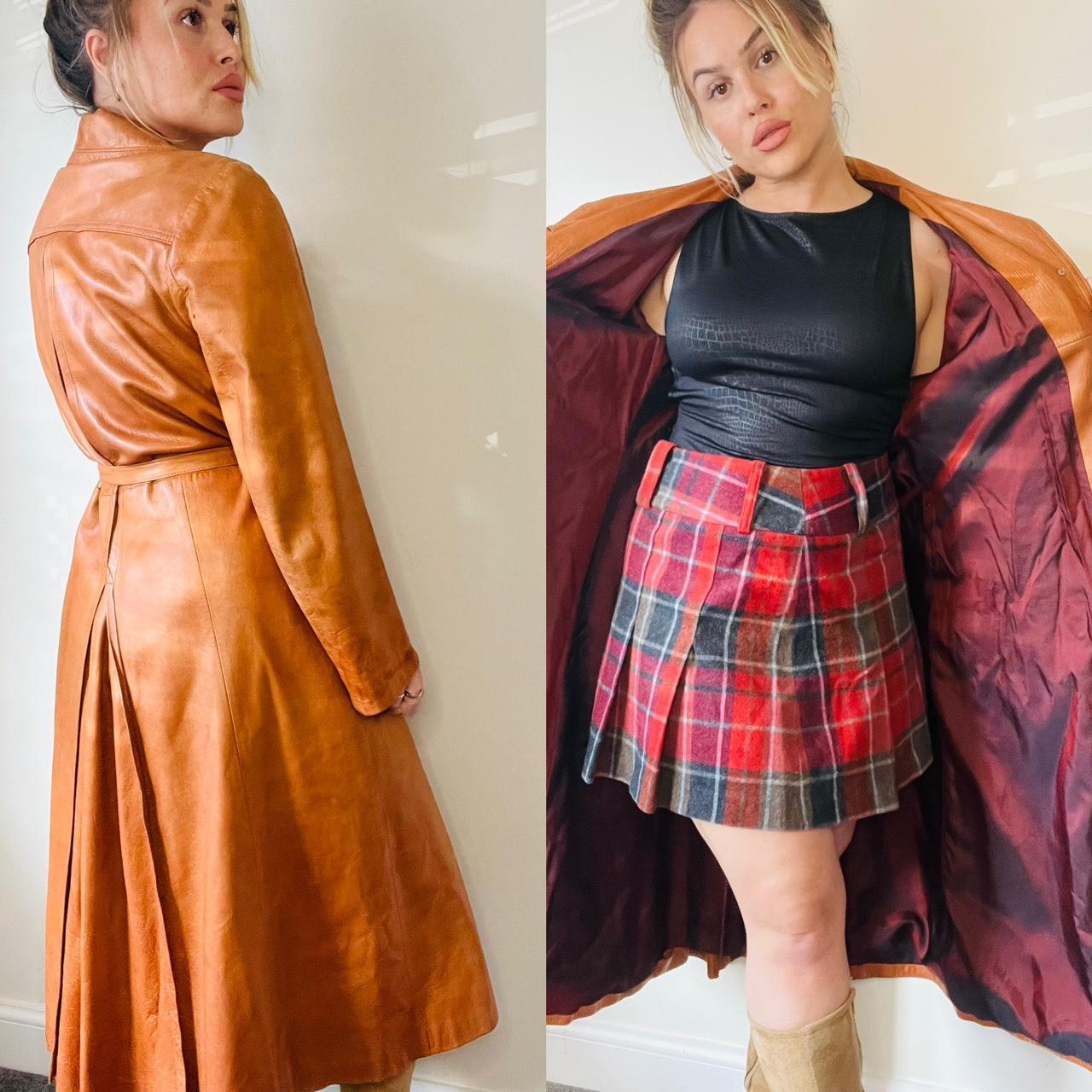 Genuine leather trench coat of dreams! In... - Depop