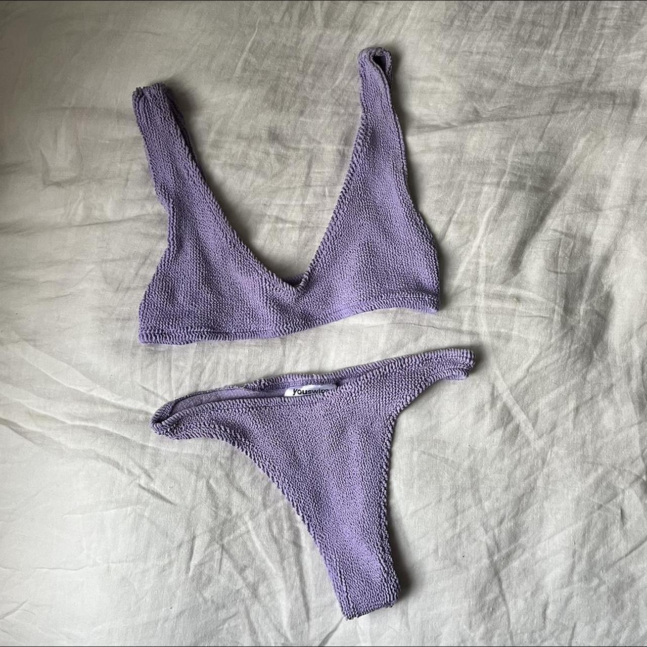 Eva cheeky two piece in Aster from You Swim, worn... - Depop