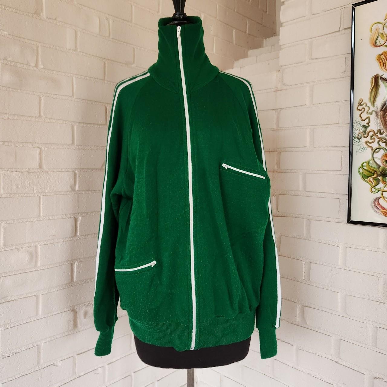 Women's Green and White Jacket | Depop