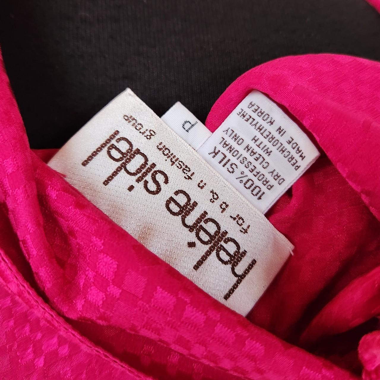 Vtg 80s flashy magenta silk top ... - Depop