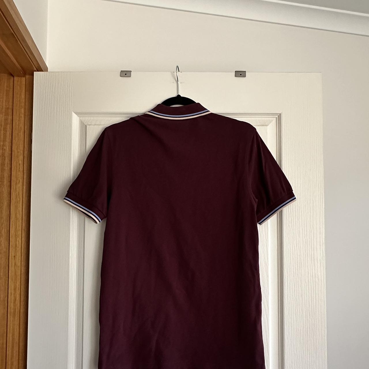 Fred Perry Maroon Polo Shirt Size -... - Depop