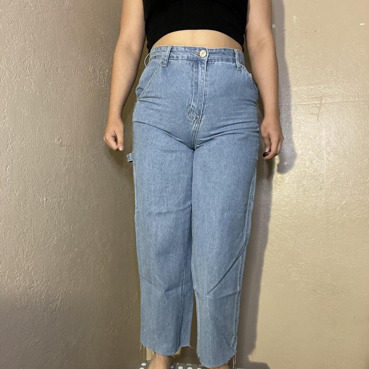 Gogo Jeans Cargo Wide Pants Size 9/29 -wide leg... - Depop