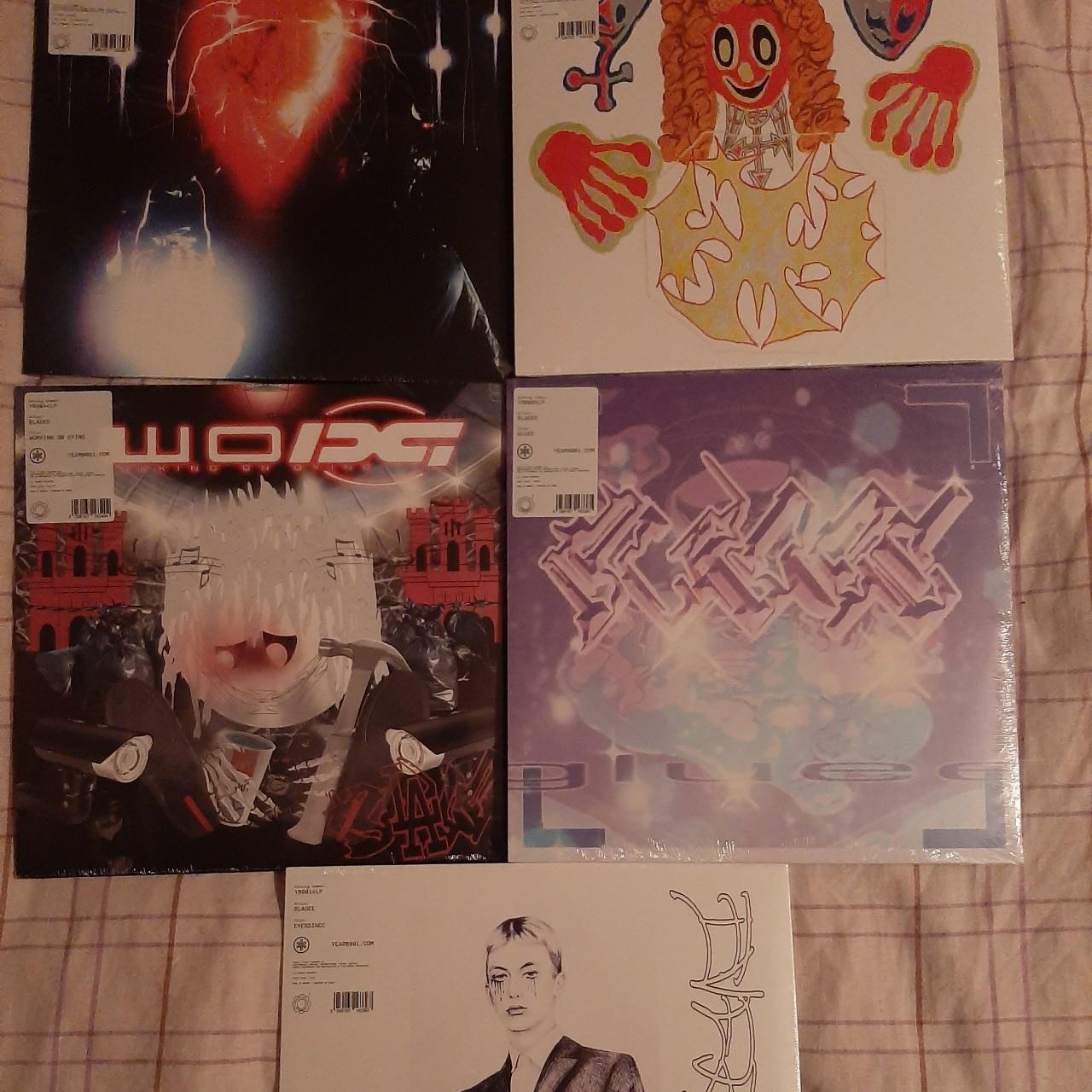 Bladee vinyls Exeter, Glue, Red light, working on... - Depop