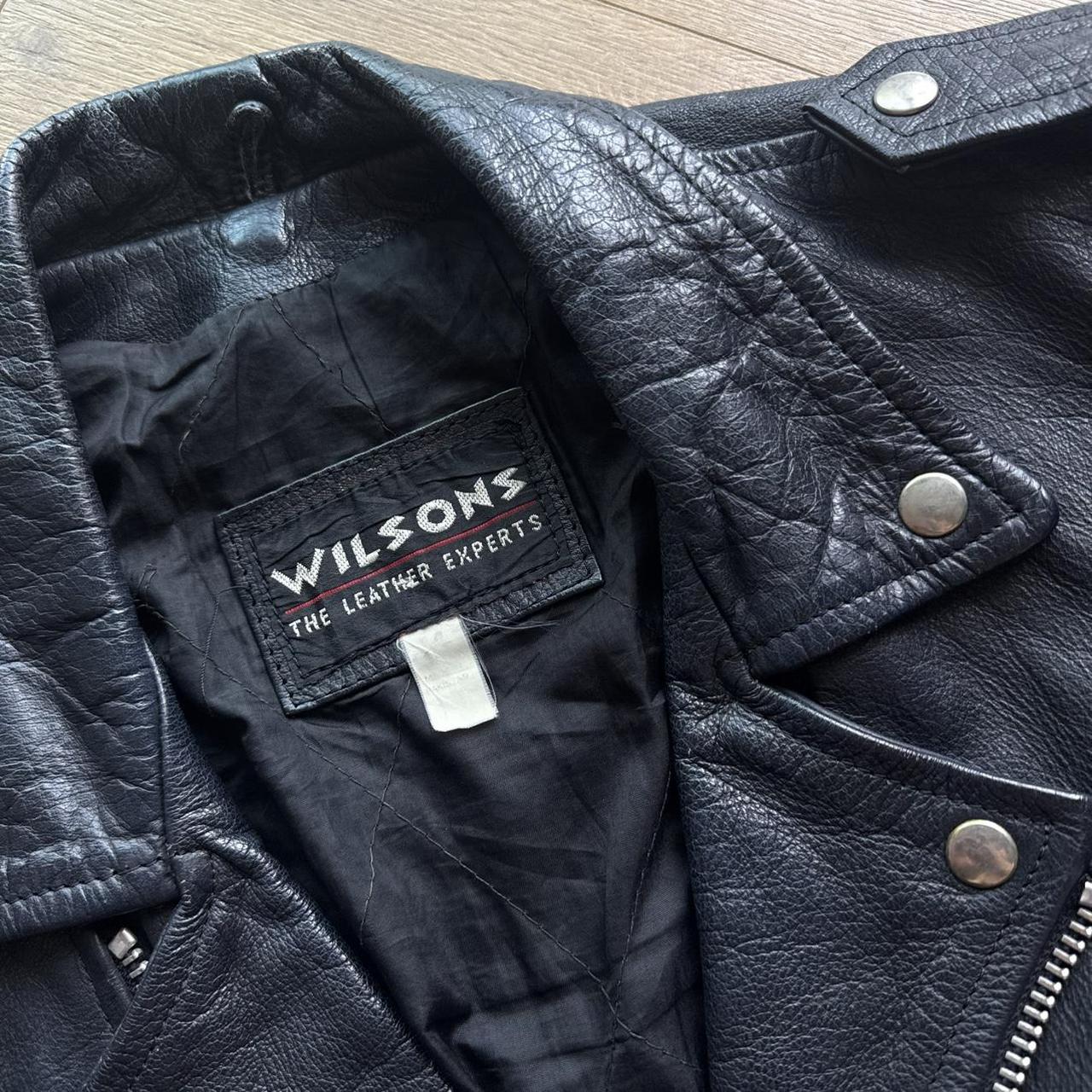 Vintage Wilsons Leather Motorcycle Jacket 🏍️ Brand... | Depop