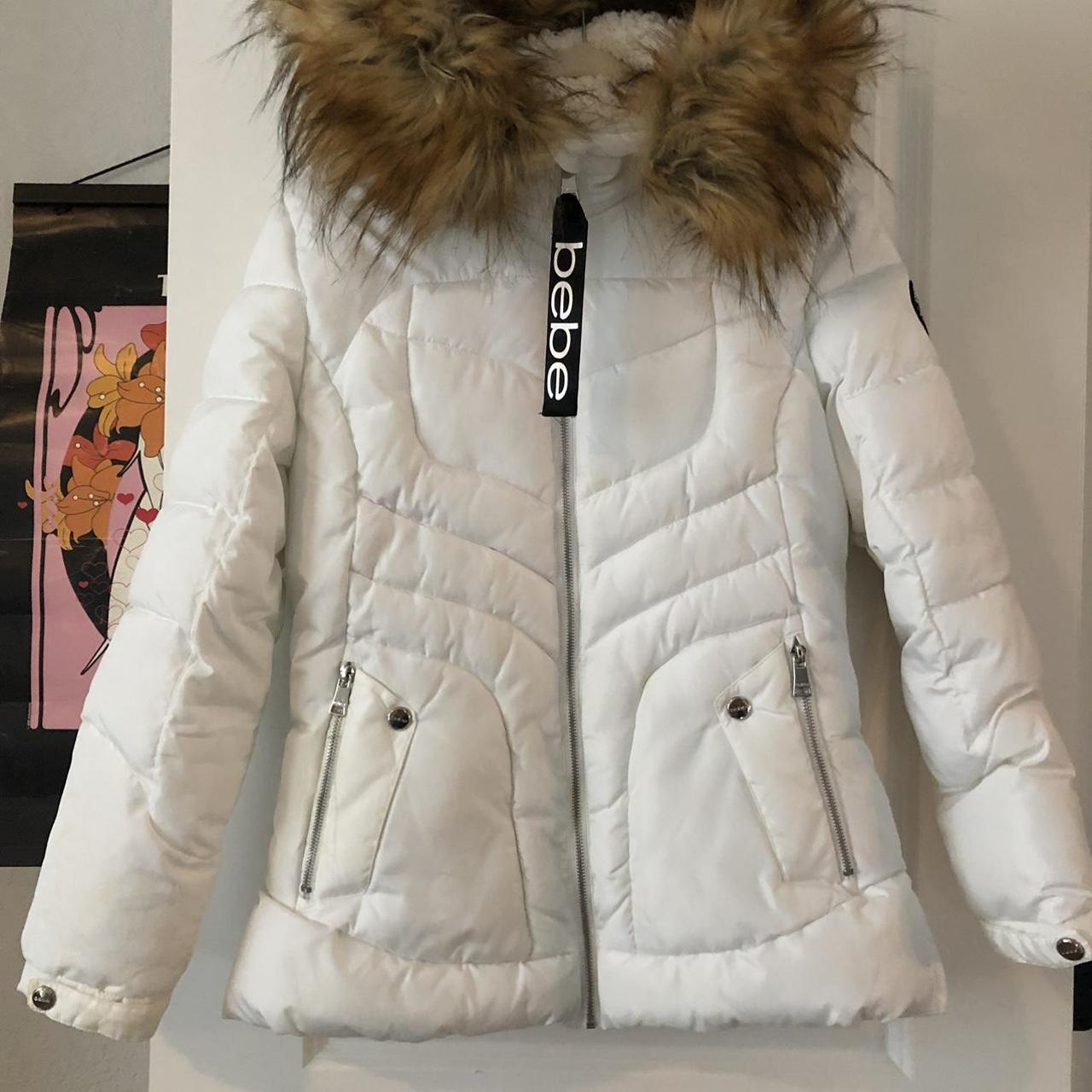 FAIR CONDITION Y2K Bebe puffer jacket size... - Depop