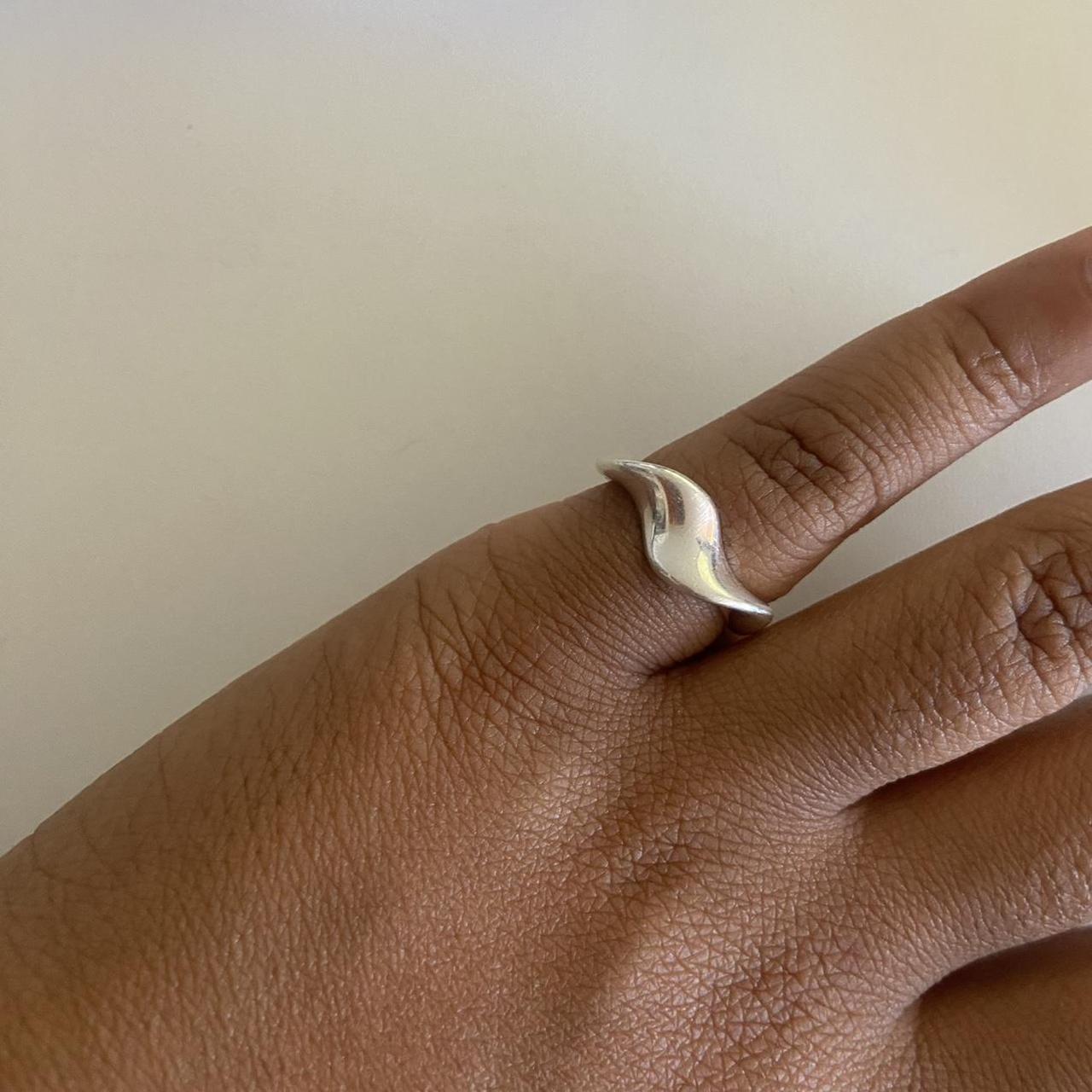 Mejuri Wave Ring 925 Sterling Silver In perfect... - Depop