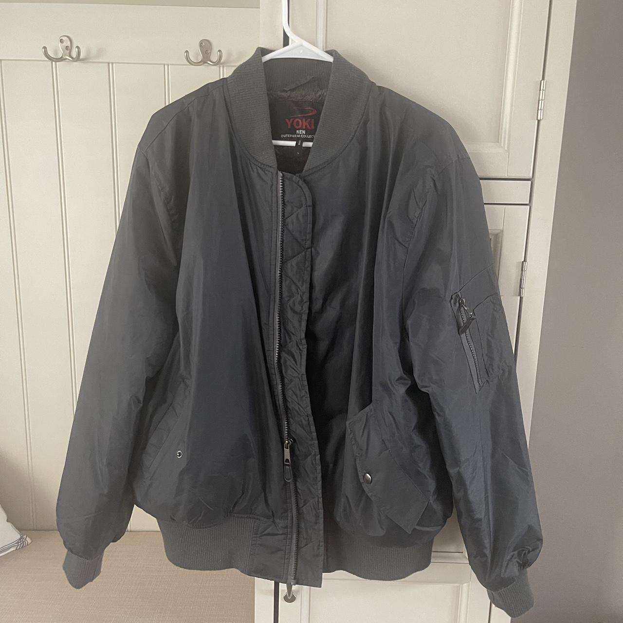 Yoki Mens Lined Bomber Jacket Faux fur lined Size... - Depop