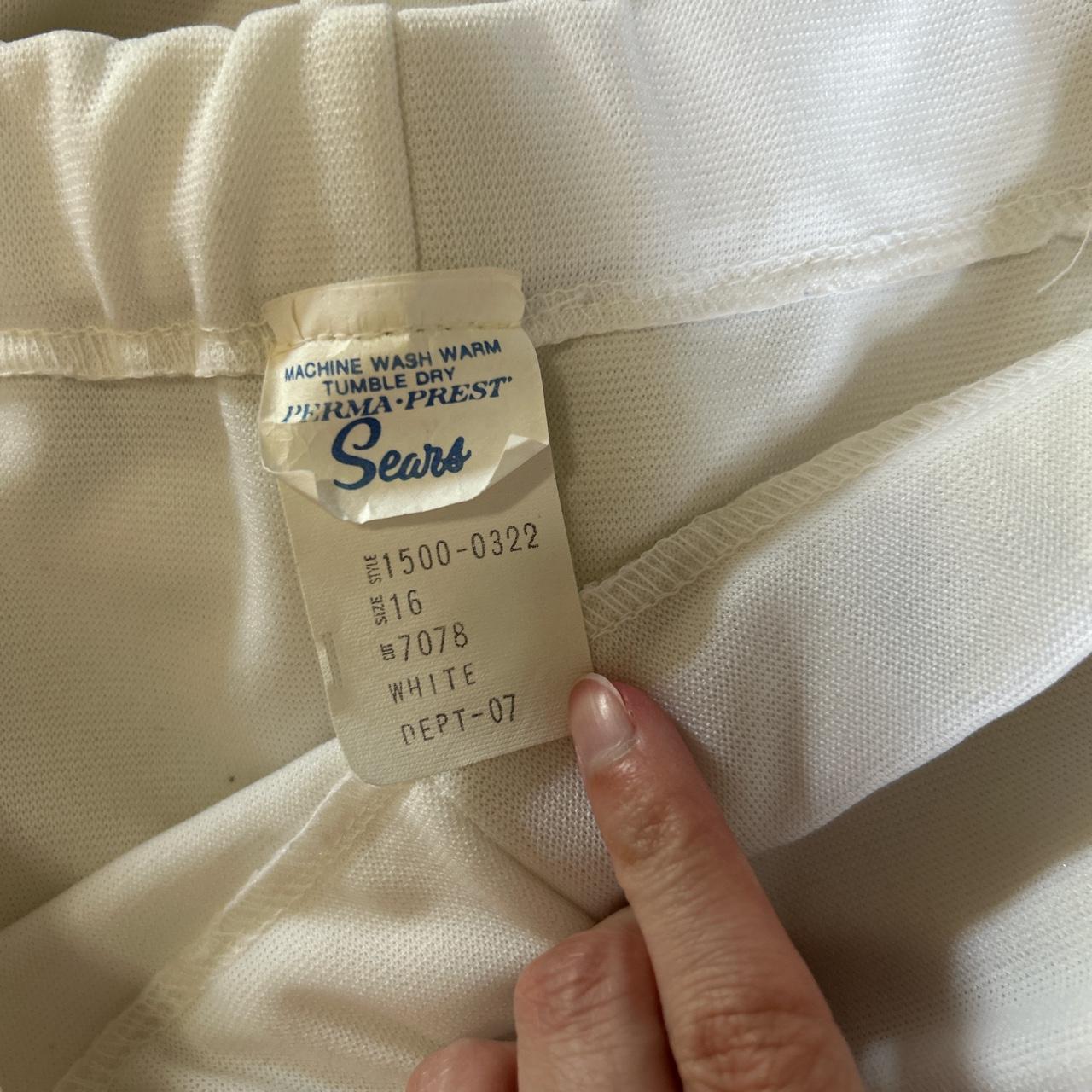 White vintage sears pants! - they are pretty see... - Depop