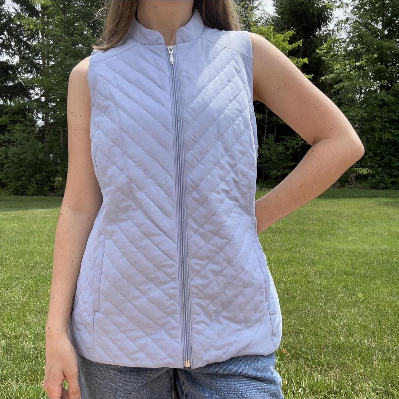 Super cute light blue vest! - size 0 (xs/small) -... - Depop