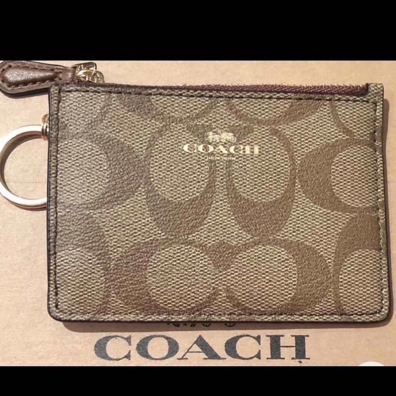 Brand new in box Coach Mini ID Skinny Card Case... - Depop