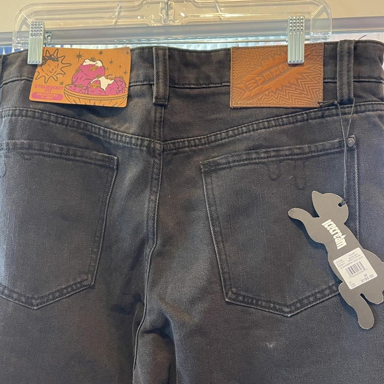 Billionaire Boys club Ice cream black jeans Running... - Depop