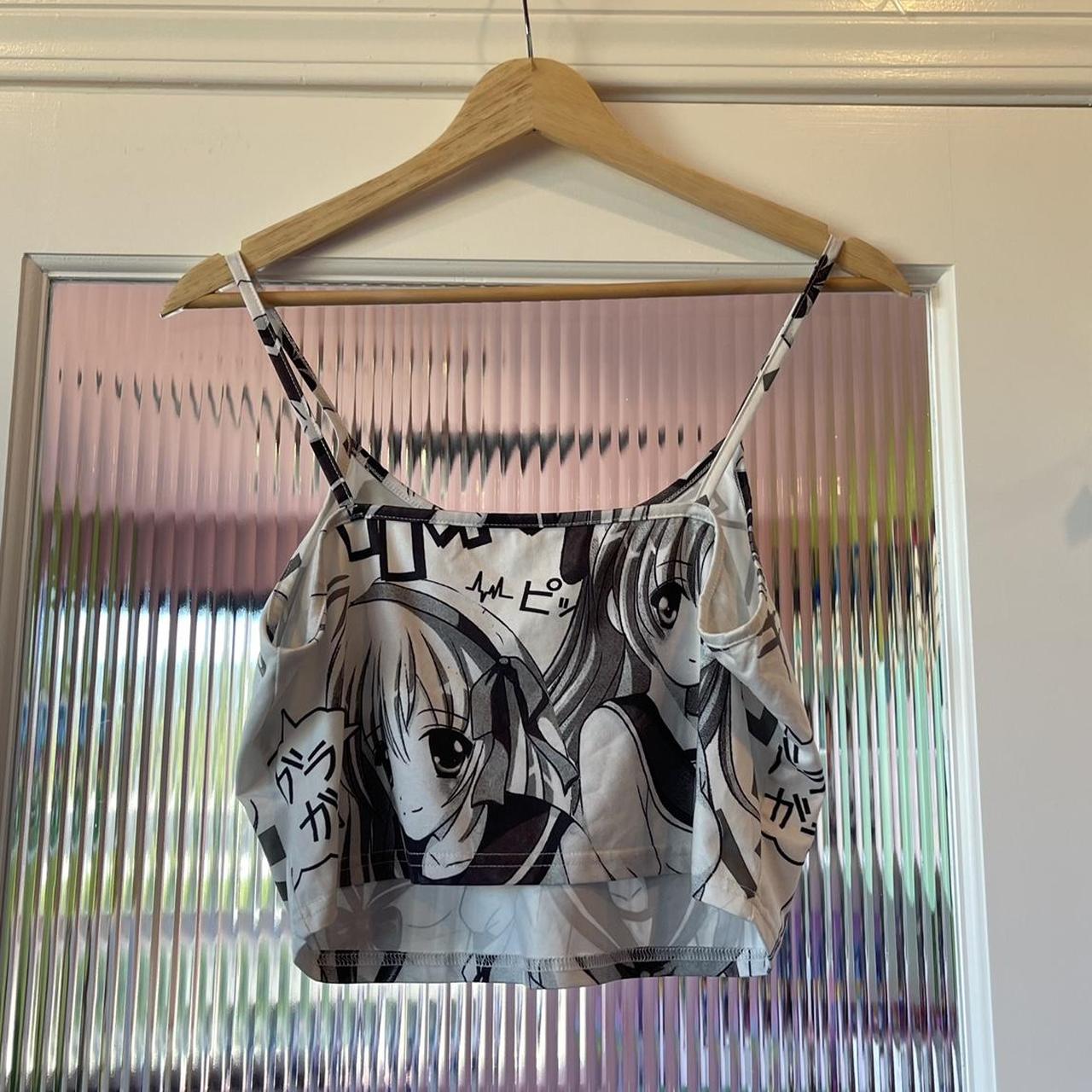 Adorable anime girl tank top, great... - Depop
