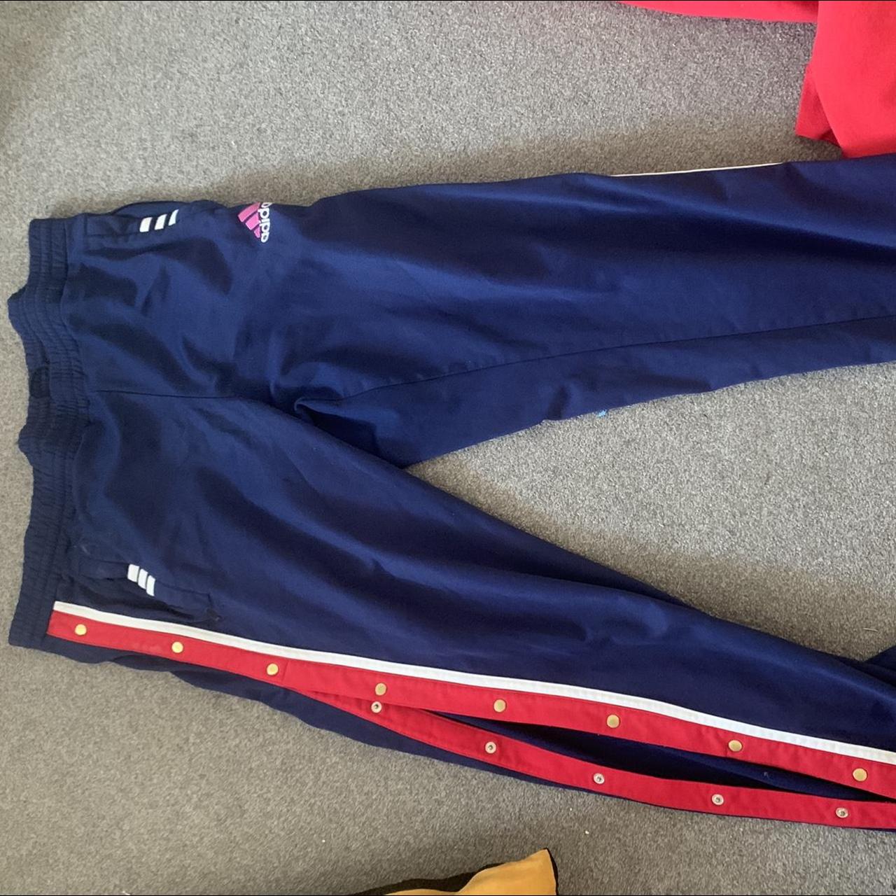 Vintage Adidas Popper Trackies Vintage adidas... - Depop