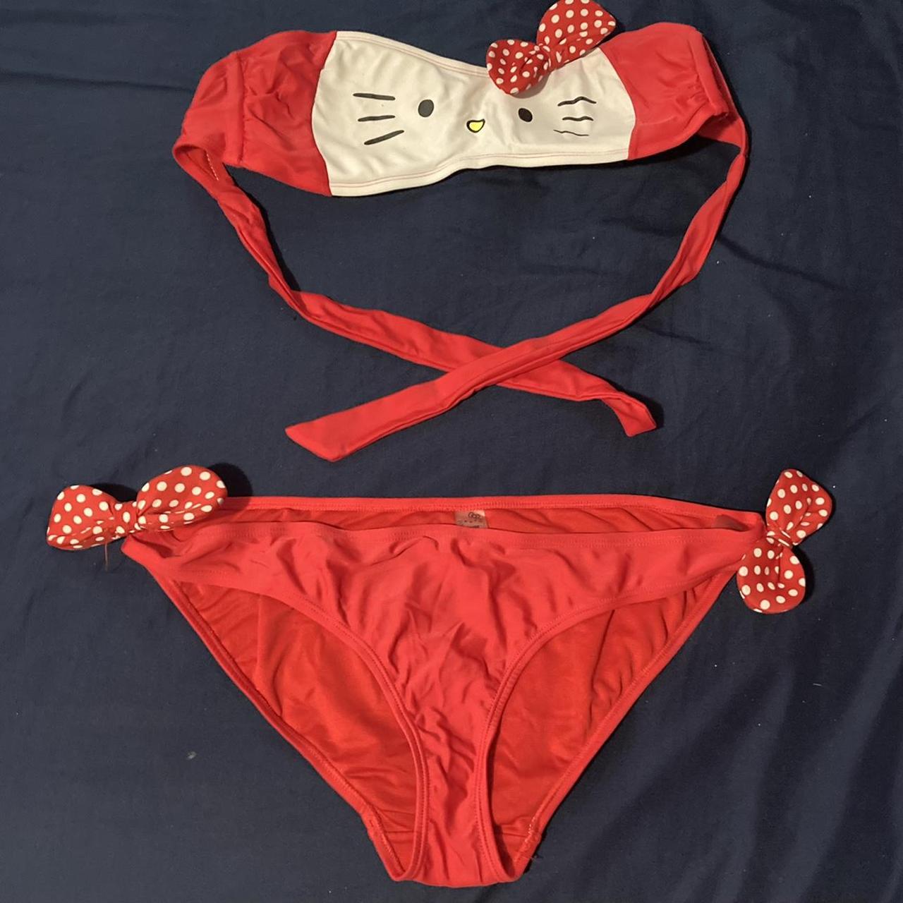 Red Hello Kitty Bathing Suit 🐱🎀 2013 Padded Depop