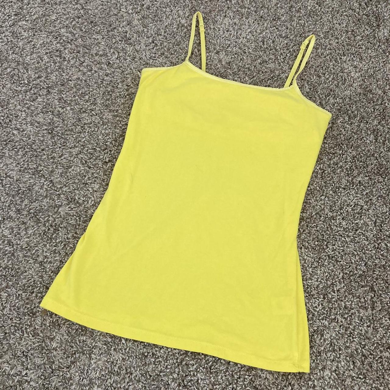 BRIGHT YELLOW CAMI TANK W ADJUSTABLE STRAPS 🌻 “So... - Depop
