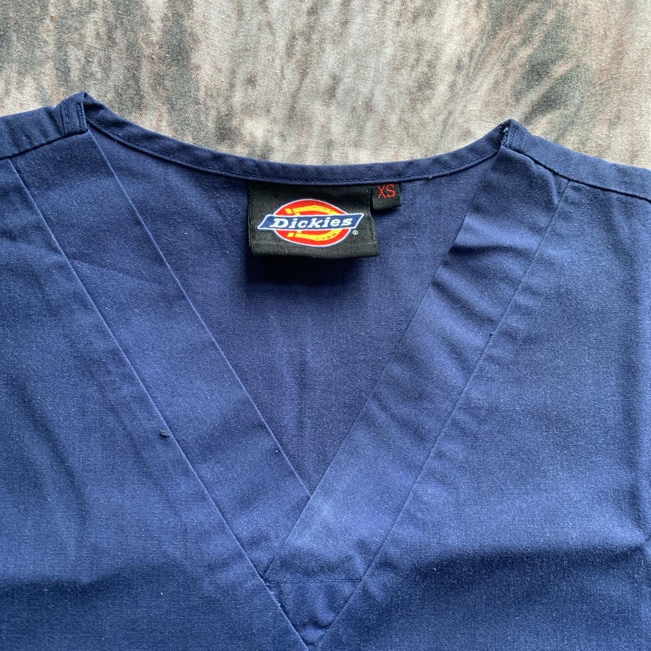 Vintage Dickies Hospital Scrubs T Shirt Navy Size Depop