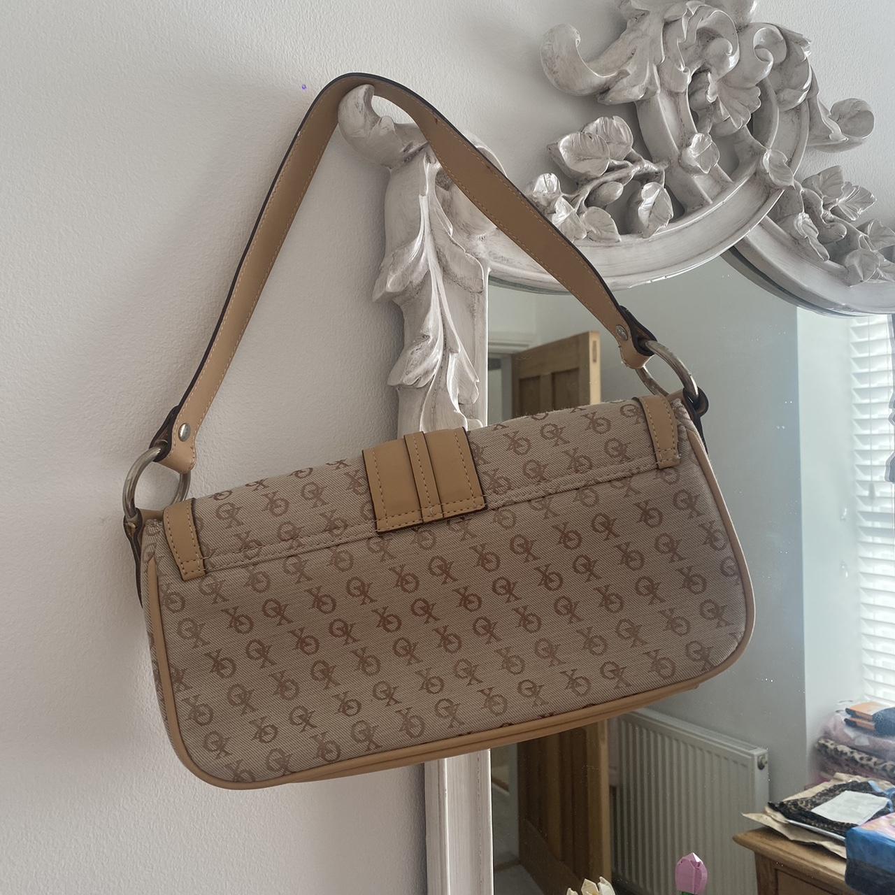 Vintage XOXO shoulder bag Monogram silver buckle... - Depop