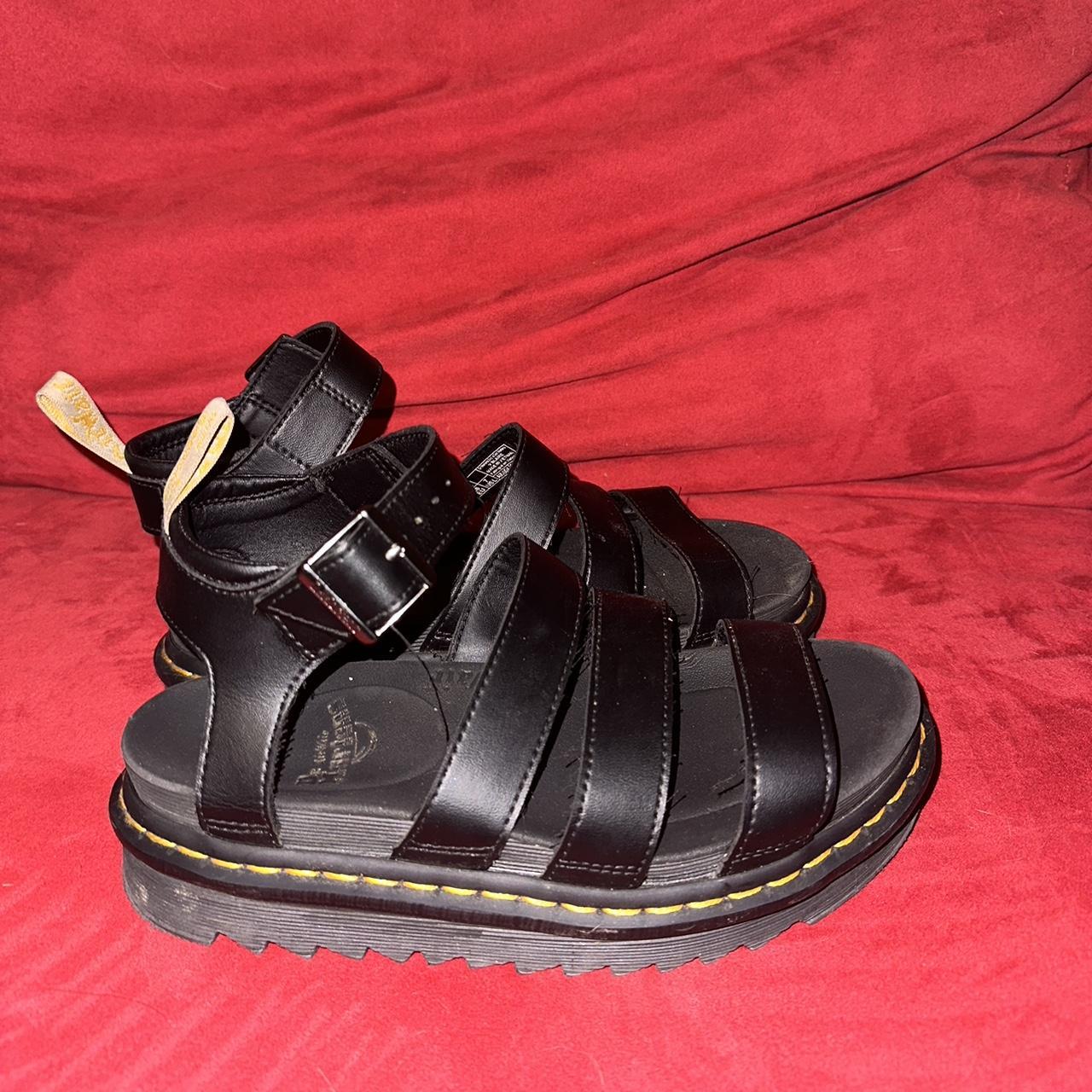 doc martens vegan Blaire platform sandal. barely... - Depop