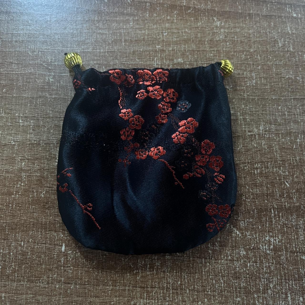 Satin drawstring coin purse Brand new unused - Depop
