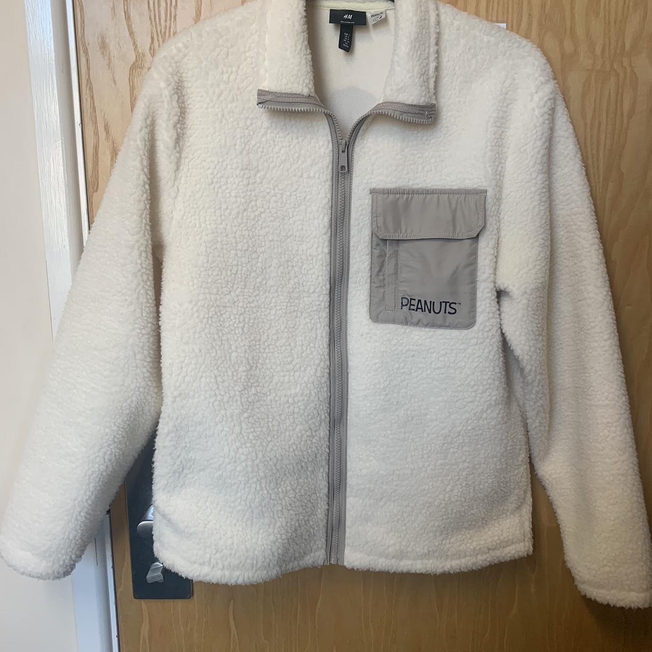 Snoopy peanuts jacket Worn once Size S Very good... - Depop