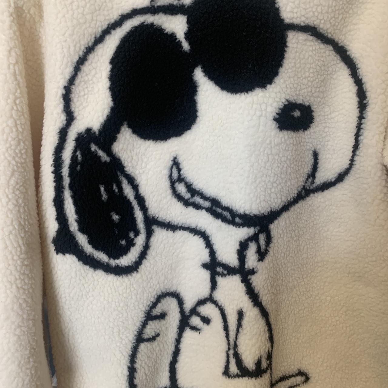 Snoopy peanuts jacket Worn once Size S Very good... - Depop
