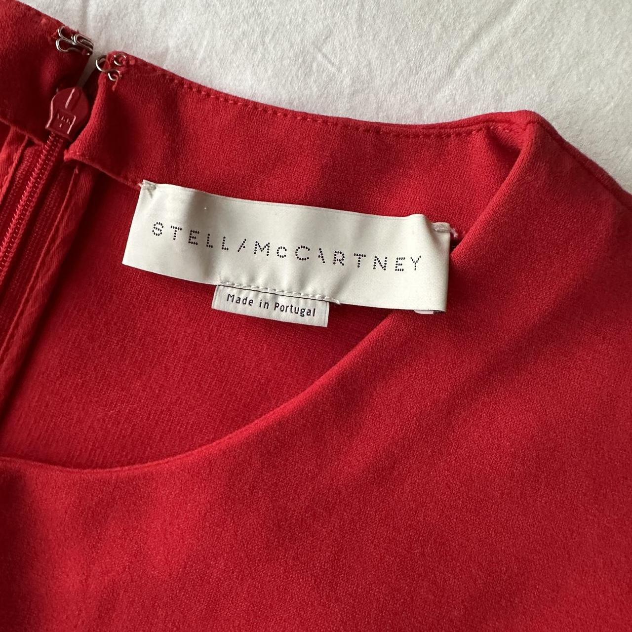 red stella mccartney sheath dress size 44 - Depop