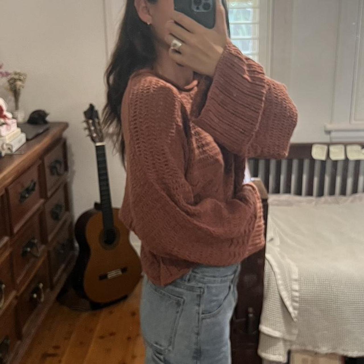 Ghanda rust coloured knit jumper. Beautiful jumper... - Depop
