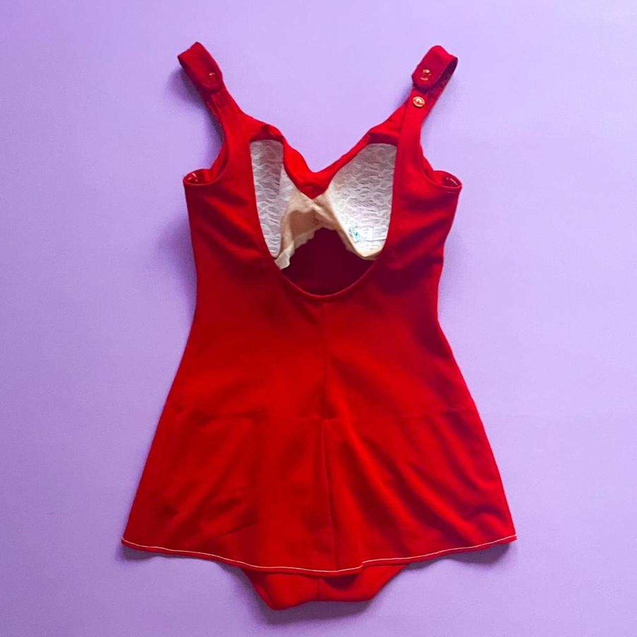 1950s/60s sears sea stars red swimming suit/... - Depop