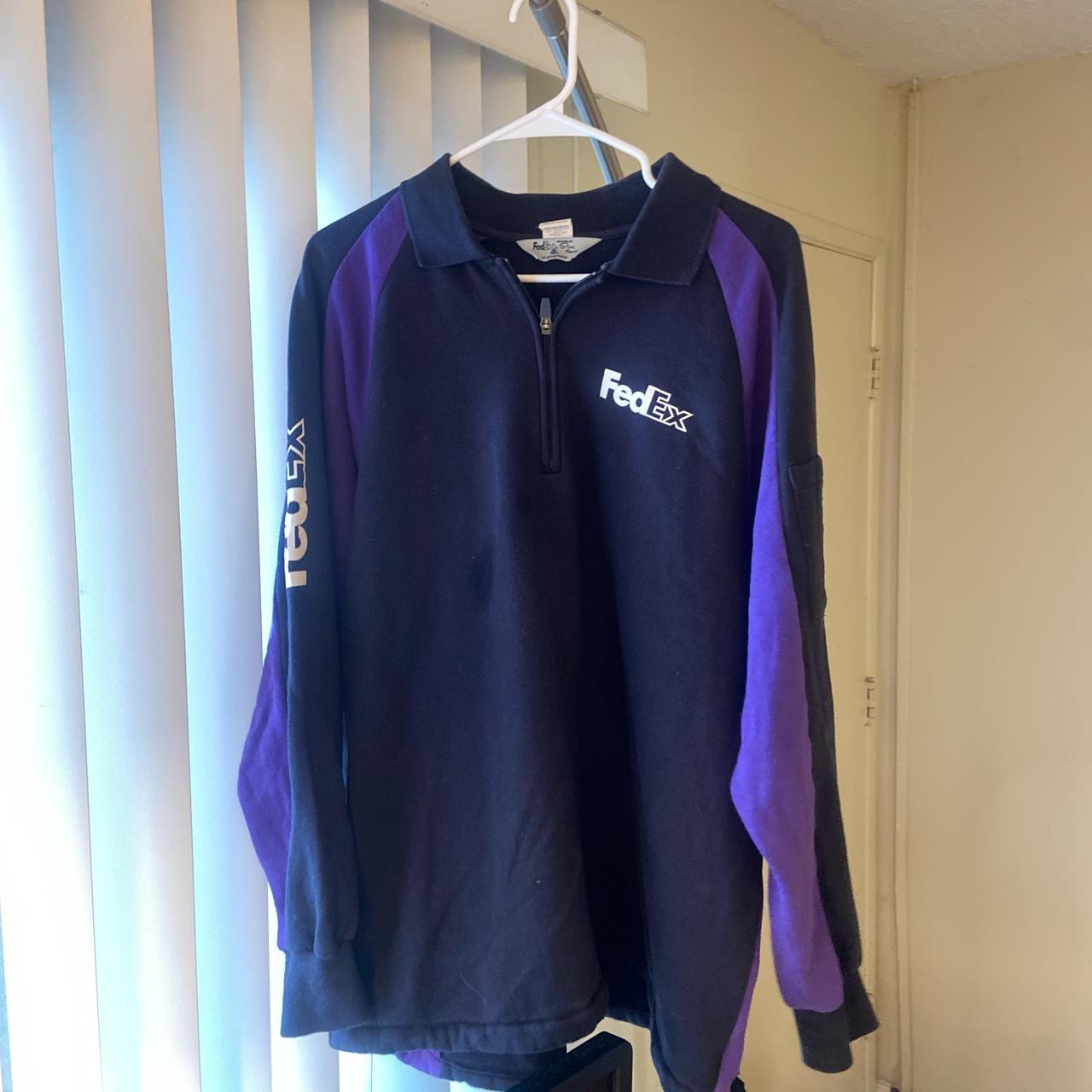 Fedex quarter zip fleece. Dm for measurements. All... - Depop