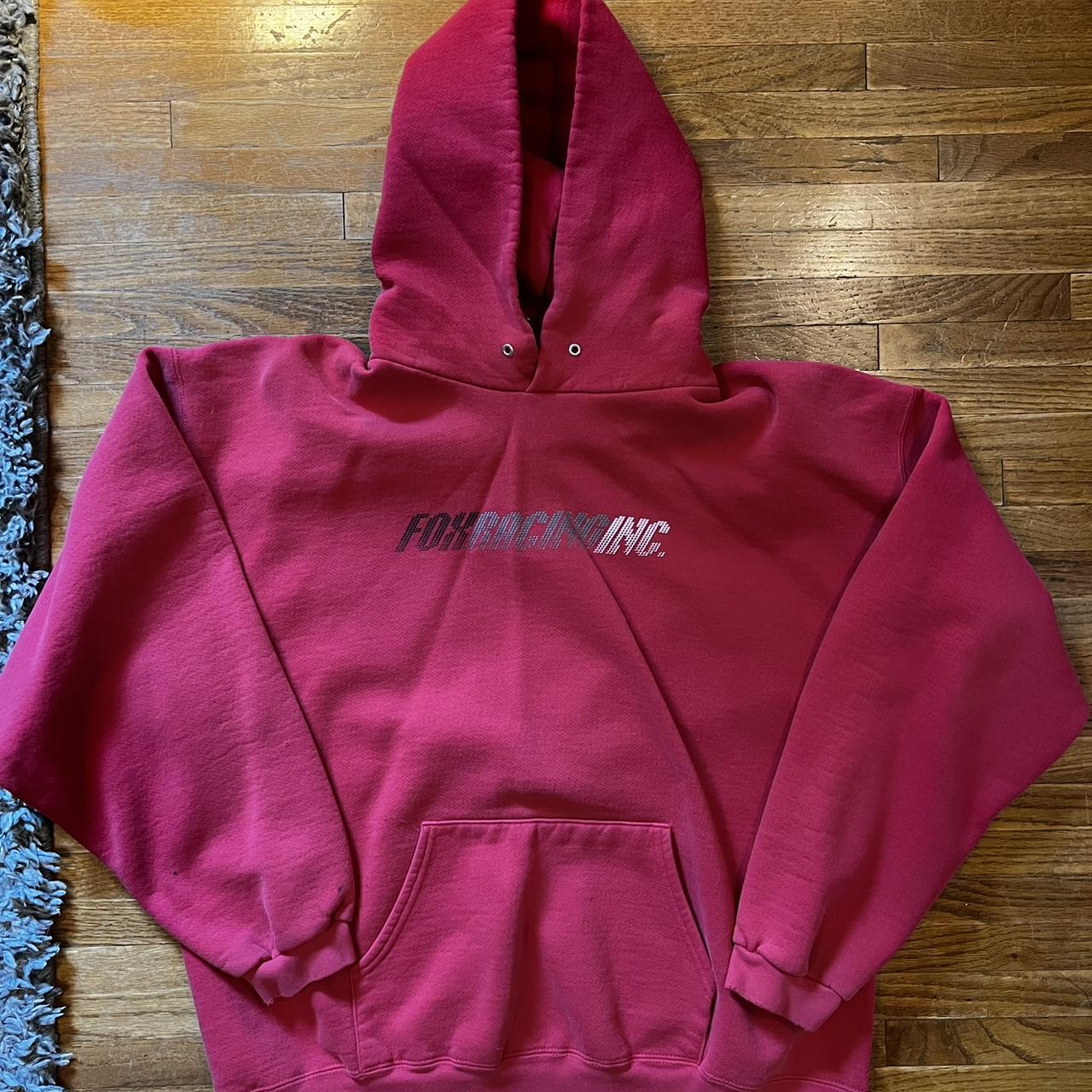 Fox Racing Women's Red Hoodie | Depop