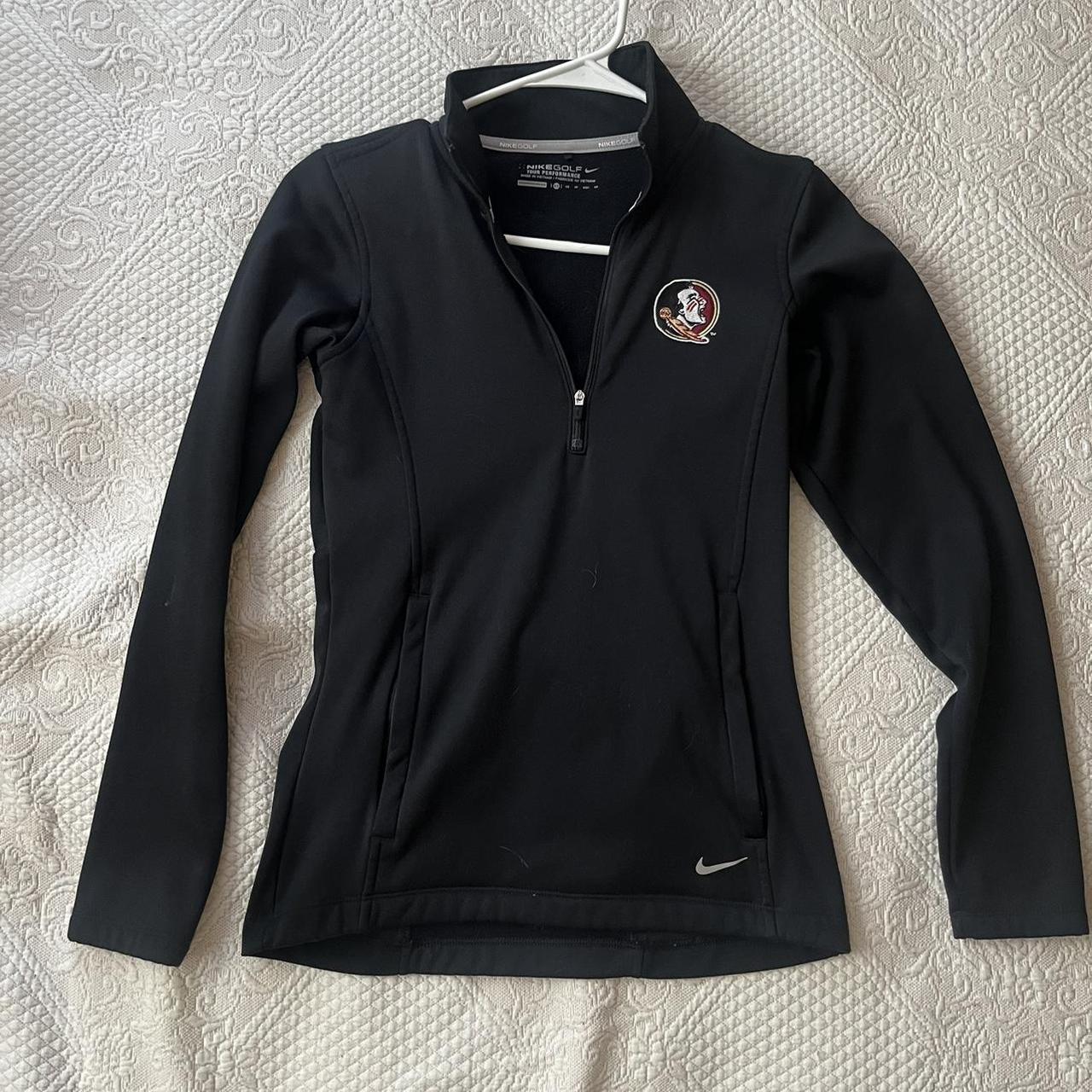 Nike Golf FSU black fitted zip up jacket. All... - Depop