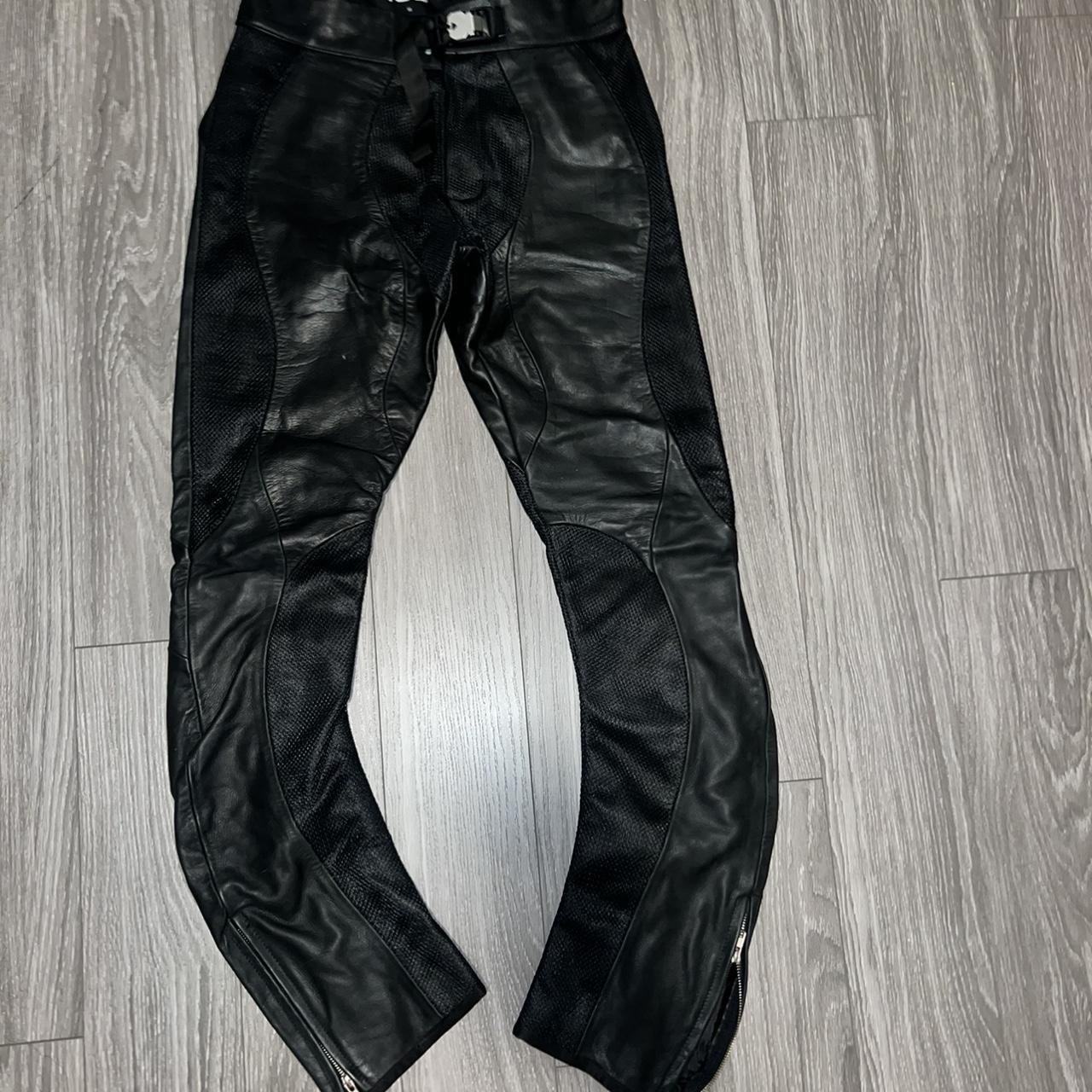 IGO black leather pants Brand new never worn Men’s... - Depop