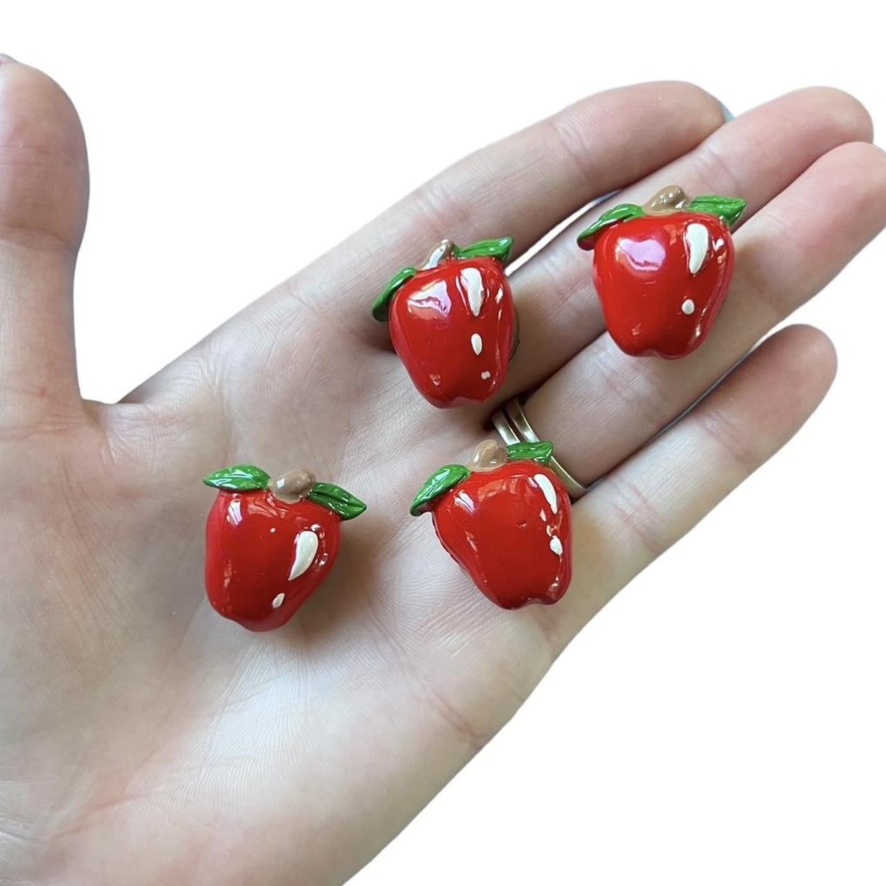 School teacher apple button covers Set of four... - Depop