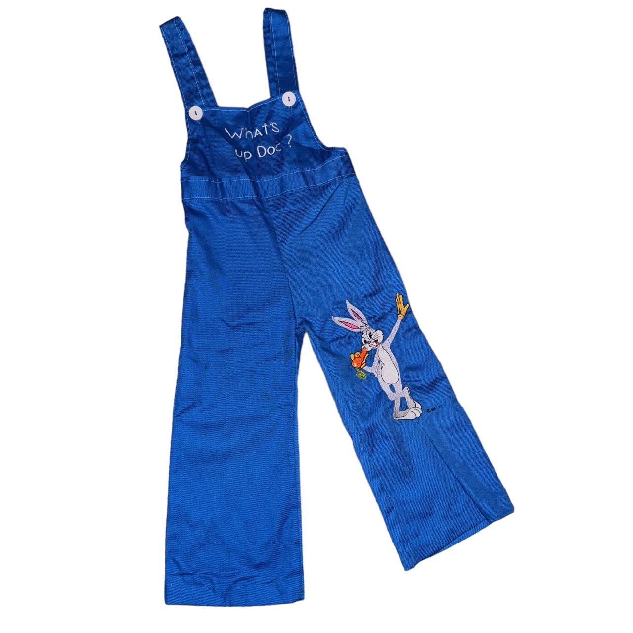 Vintage blue kids bugs bunny overalls So cute and... - Depop