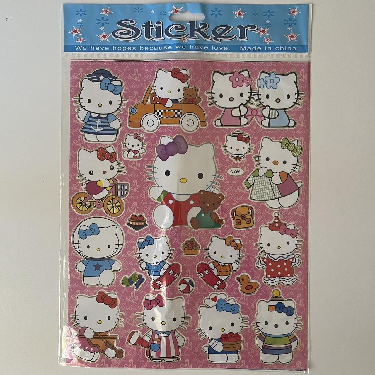 vintage 5pack of Hello Kitty stickers 🌼🎀🍓 NO PayPal... - Depop