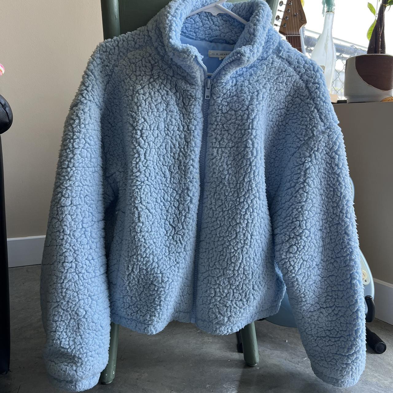 Sherpa jacket! In the cutest baby blue color. Super... - Depop