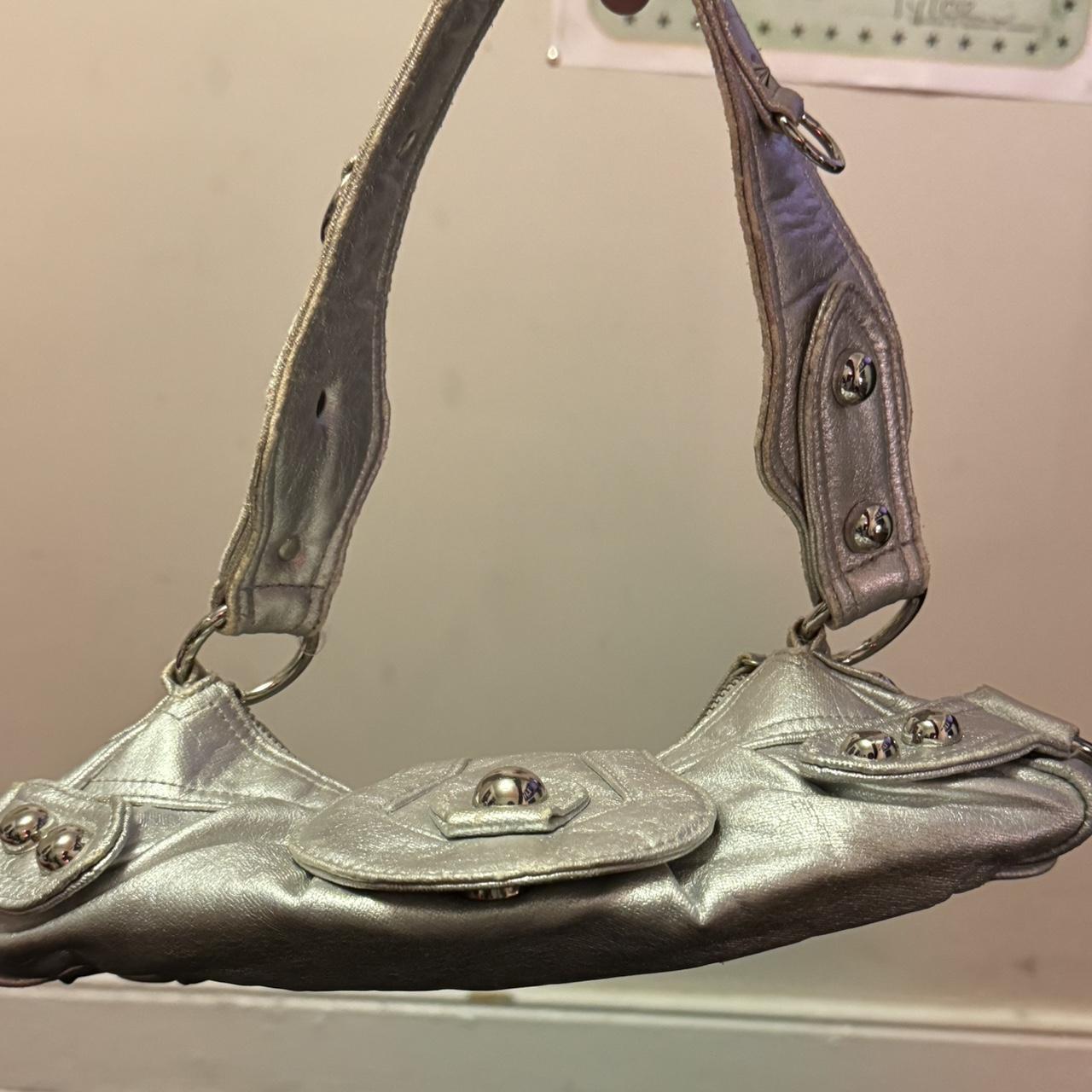 Vintage Guess Silver/Metallic Mini... - Depop