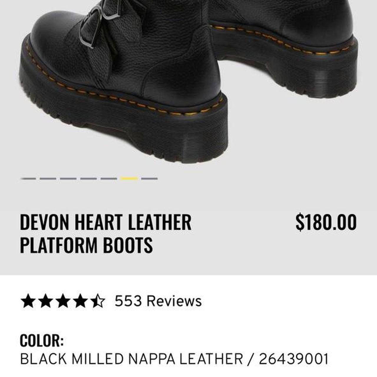 Doc Marten Heart Devon Boot ⛓🖤 Size 7 and nearly... - Depop