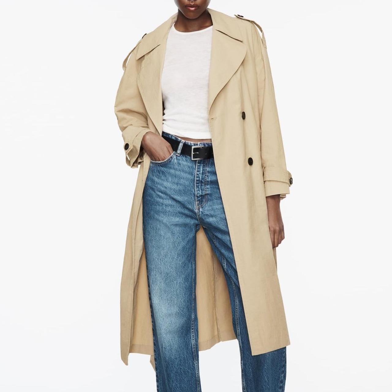 Zara water repellent trench coat. New with tags.... - Depop